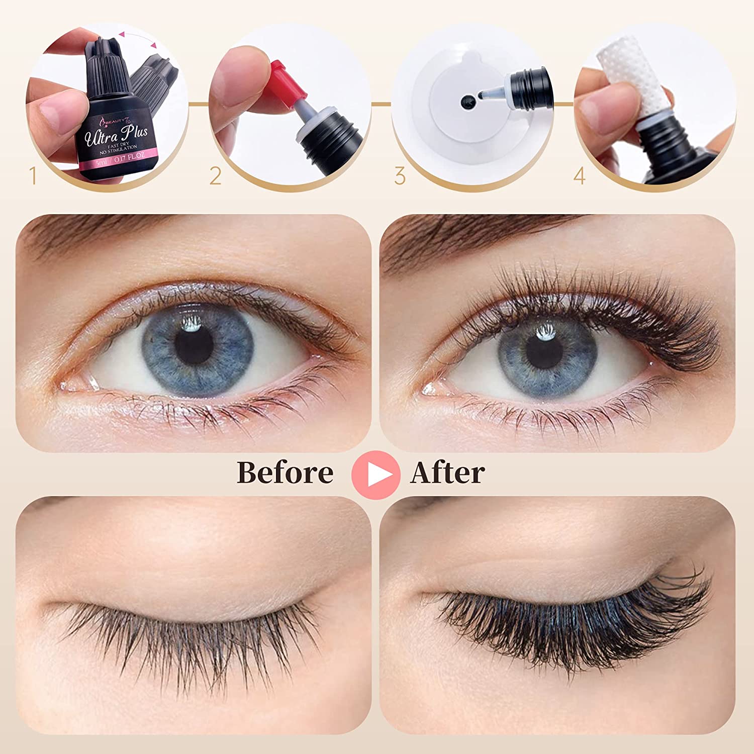 Semi permanent eyelash adhesive store